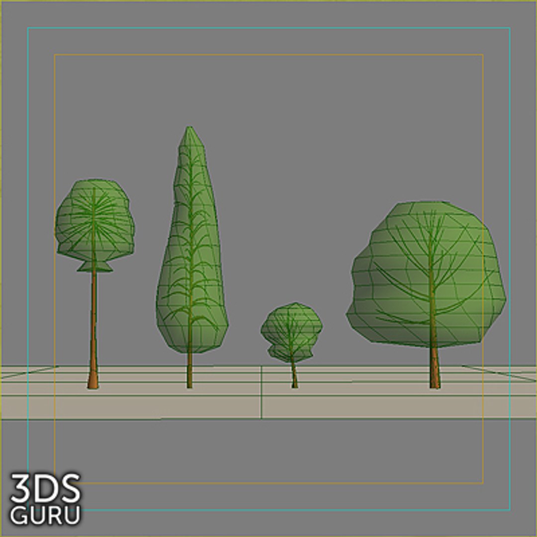 3d Schematic Trees Model