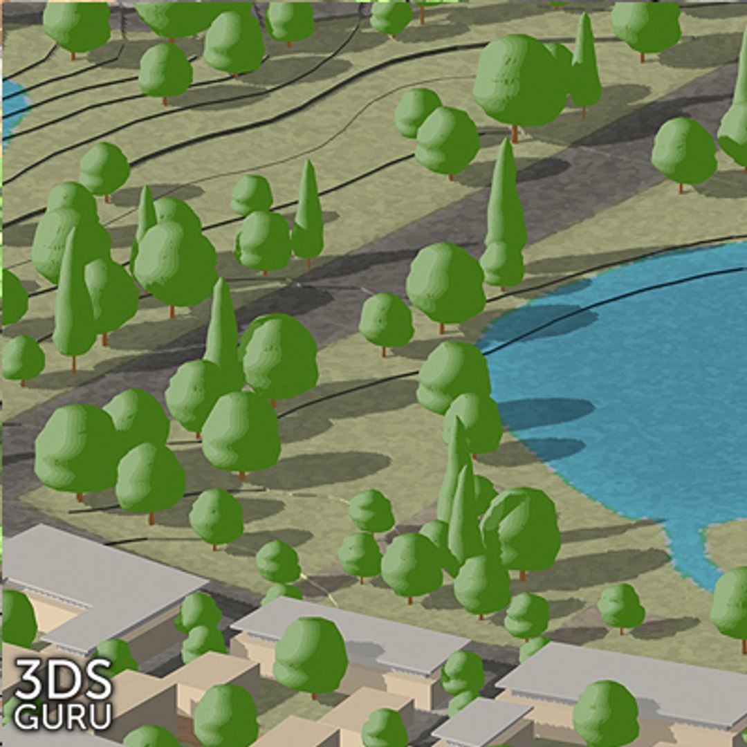 3d Schematic Trees Model