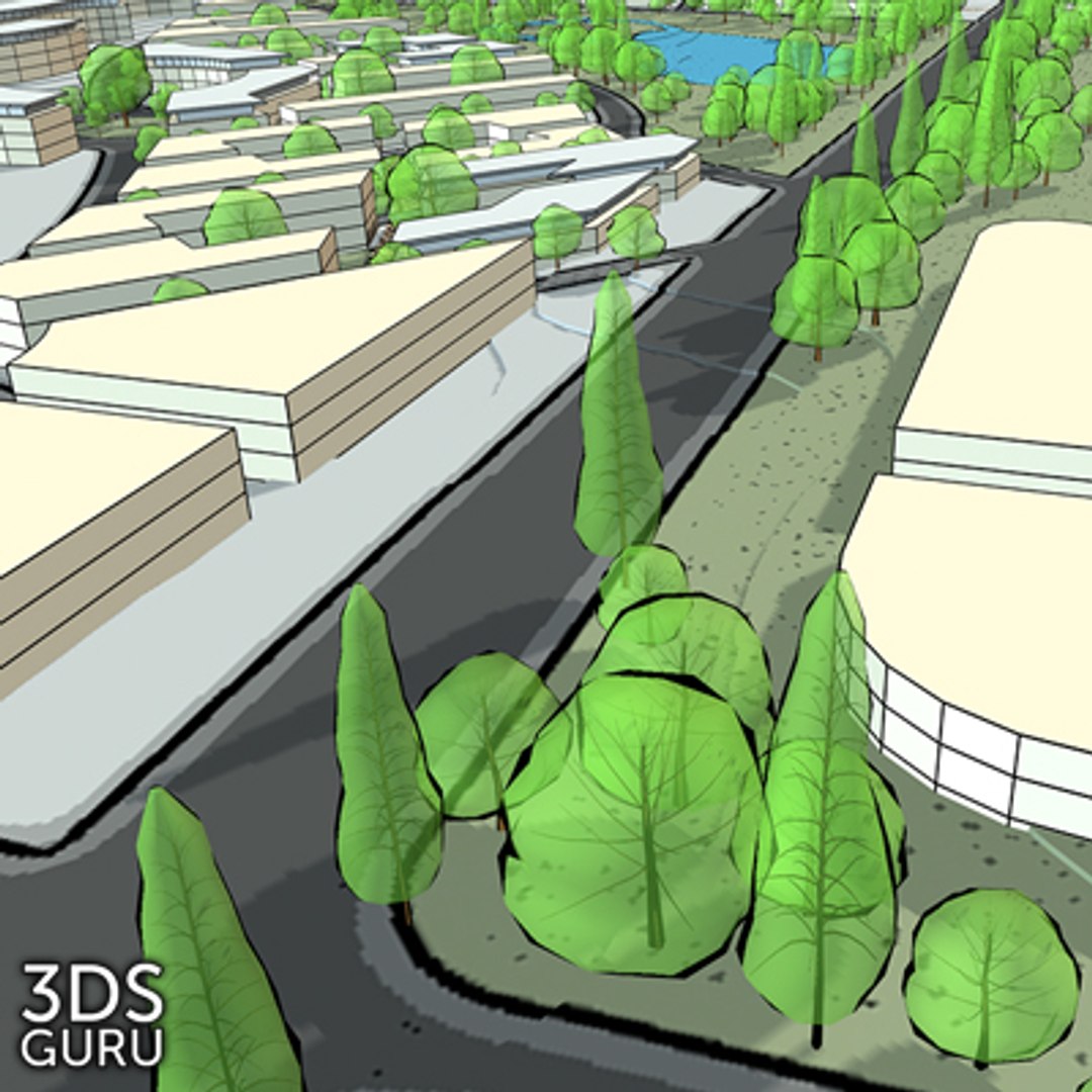 3d Schematic Trees Model