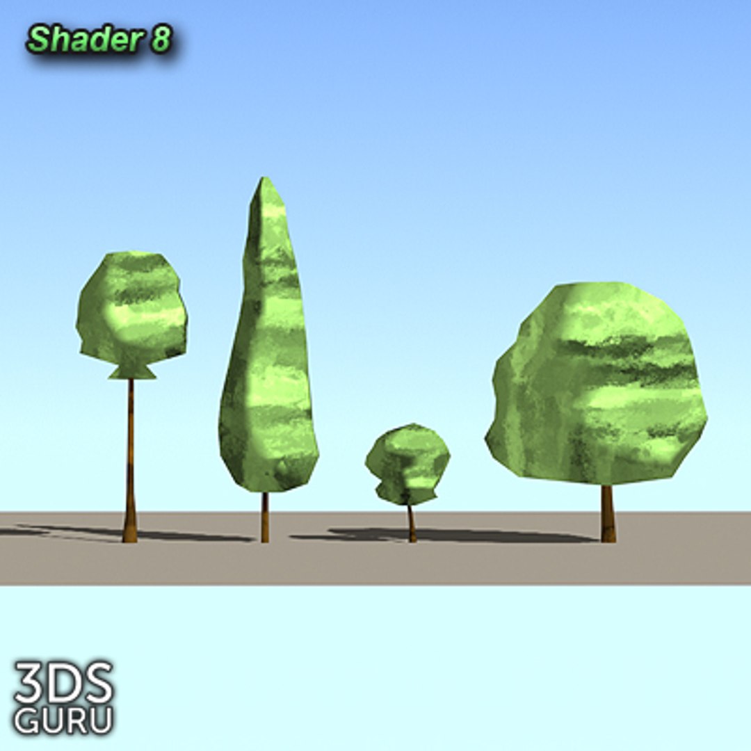 3d Schematic Trees Model