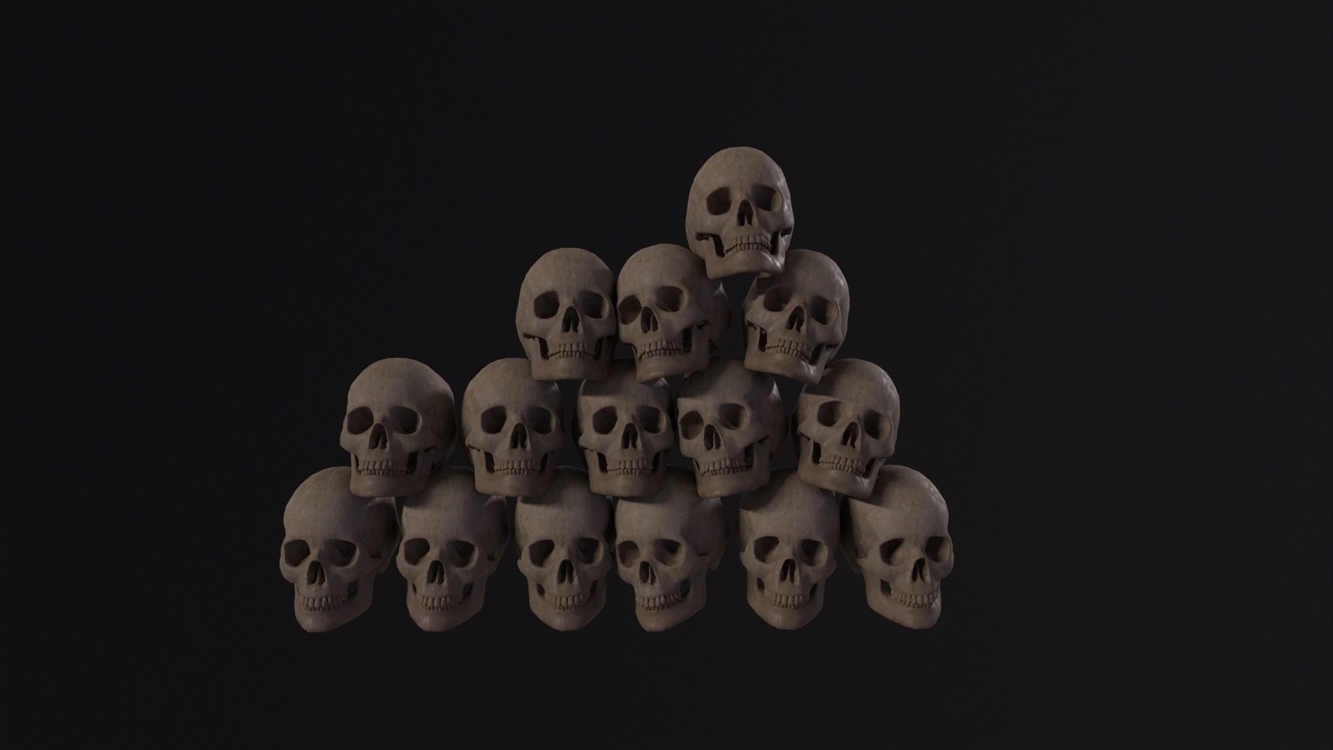 3D Skull Piles - TurboSquid 2161116