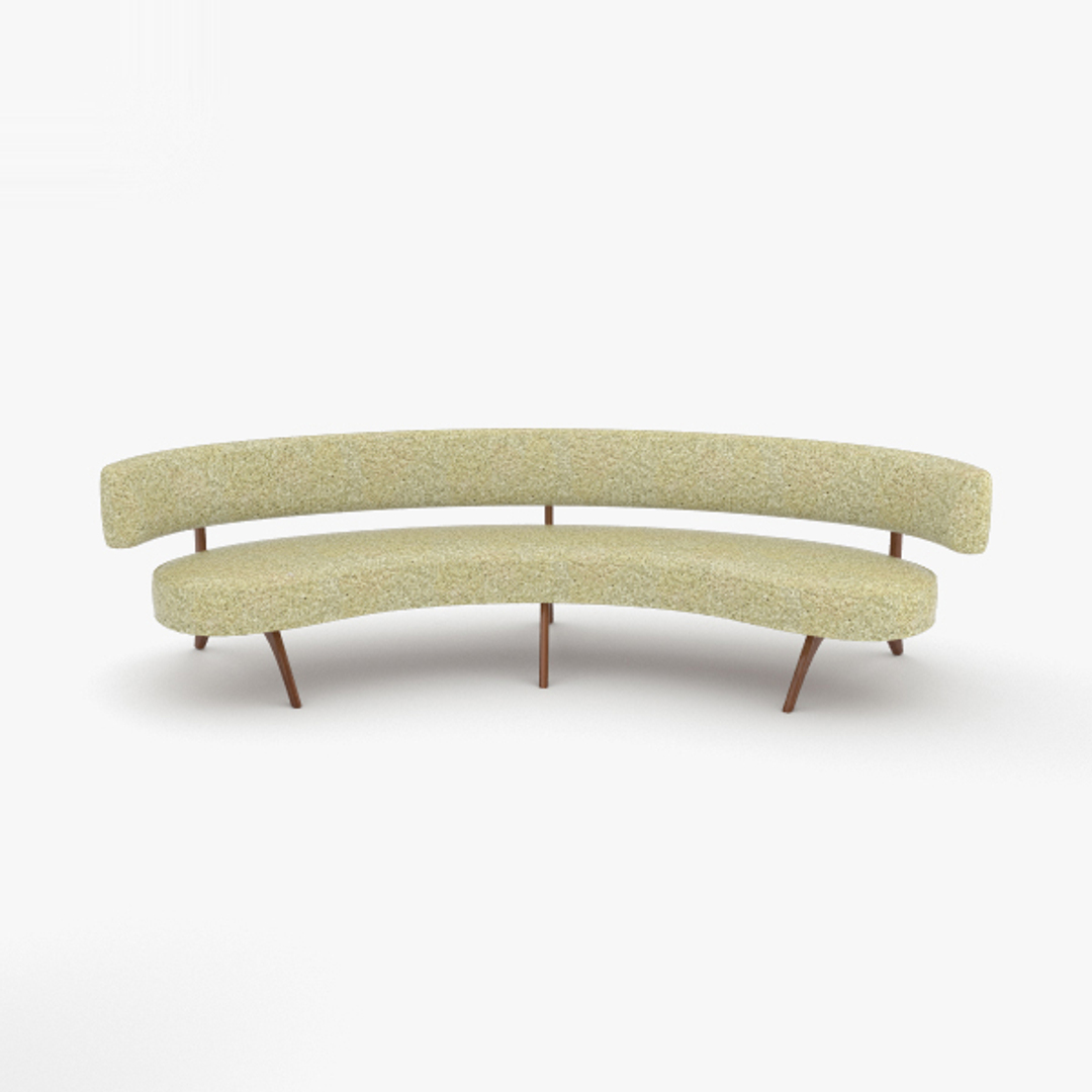 Curved bench 3D model - TurboSquid 1431772