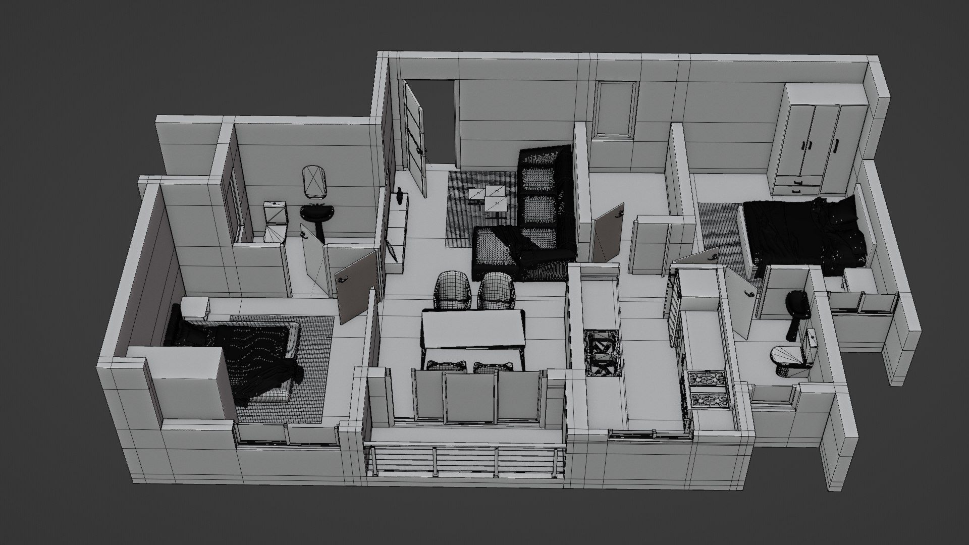 3D Floor Plan Model 21 3D Model - TurboSquid 1970841
