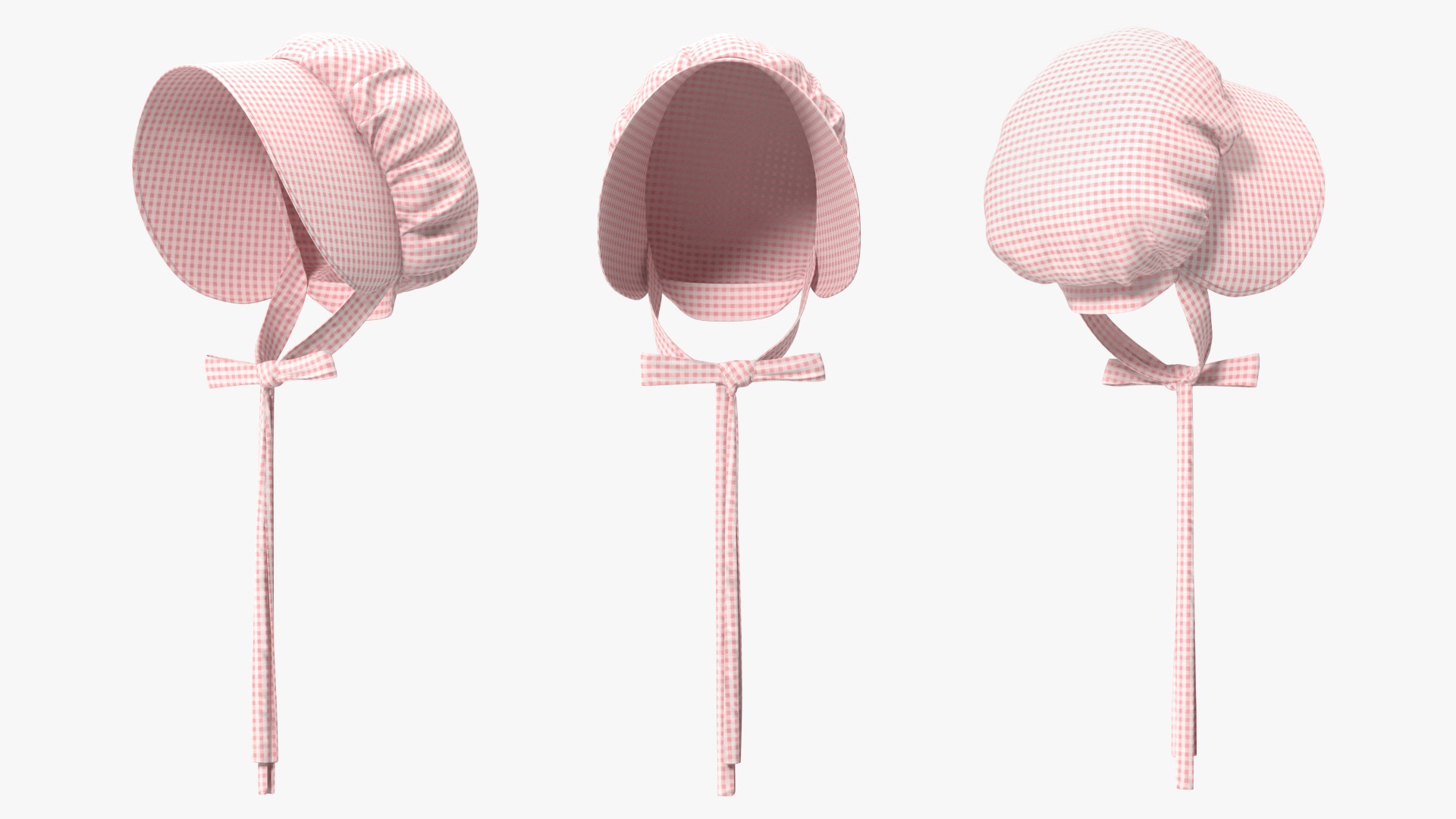 3D model Cotton Bonnet Pink - TurboSquid 1777908