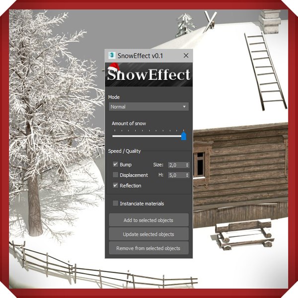 Plug ins snow effect wind