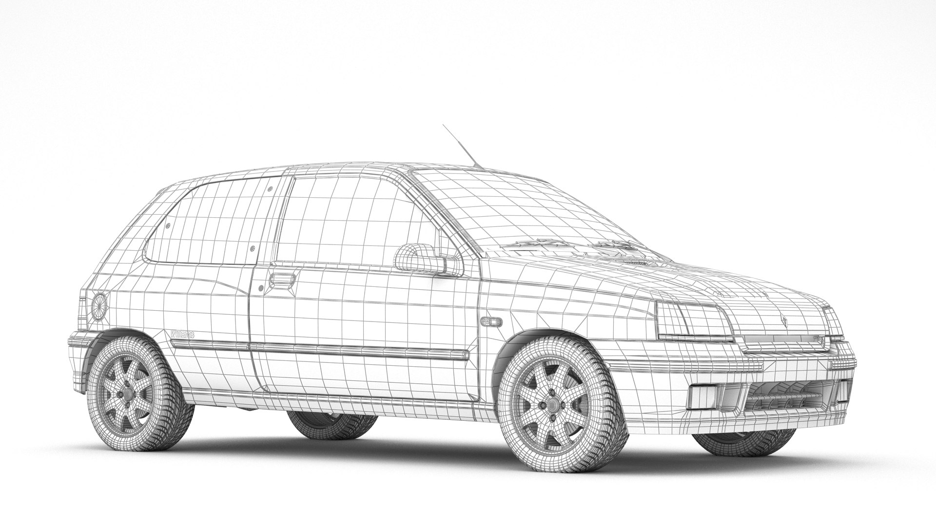 3D Renault Clio Williams Model - TurboSquid 2103737