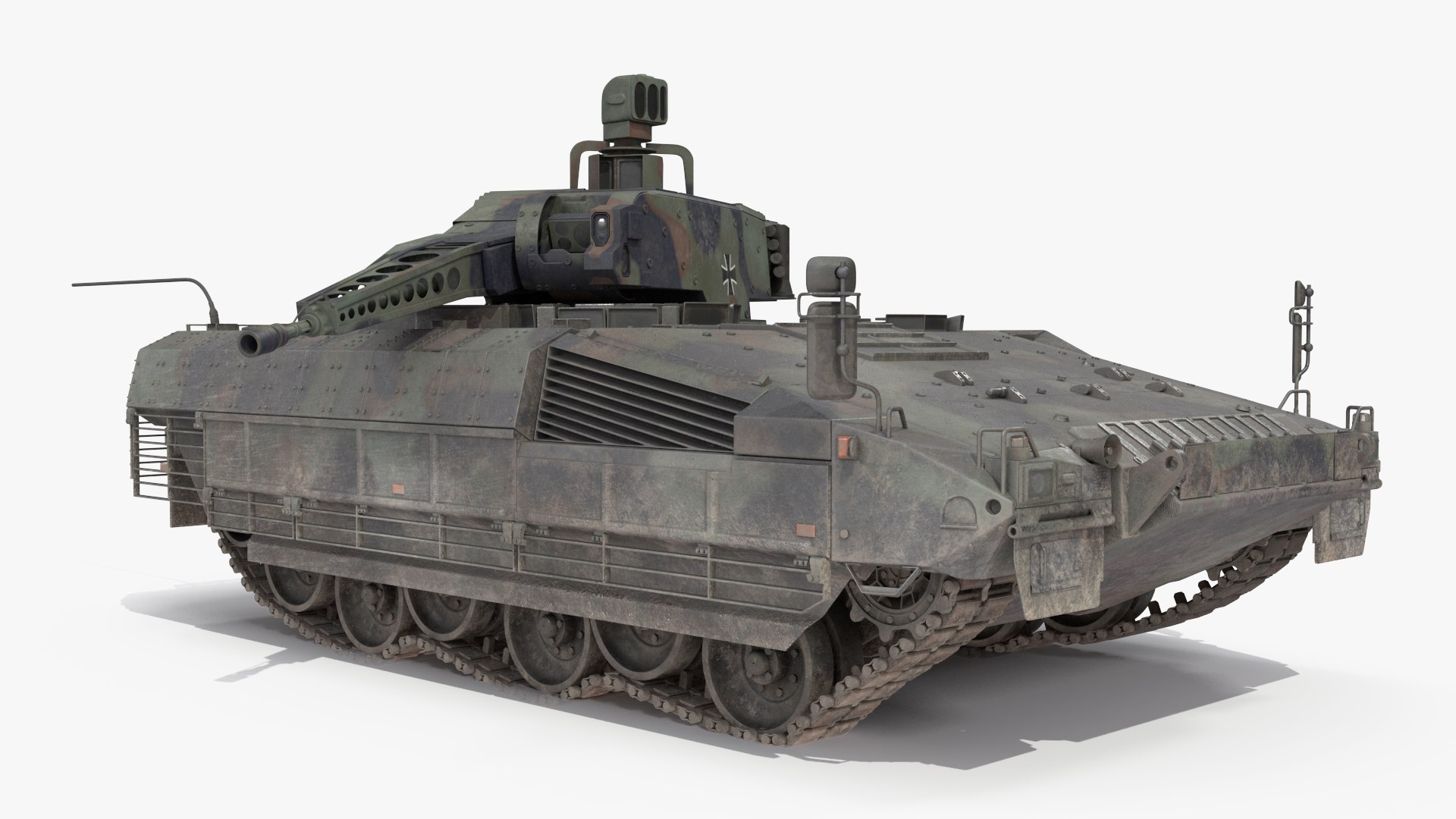 Puma German IFV Military Tank Green Dirty Rigged 3D Model - TurboSquid ...