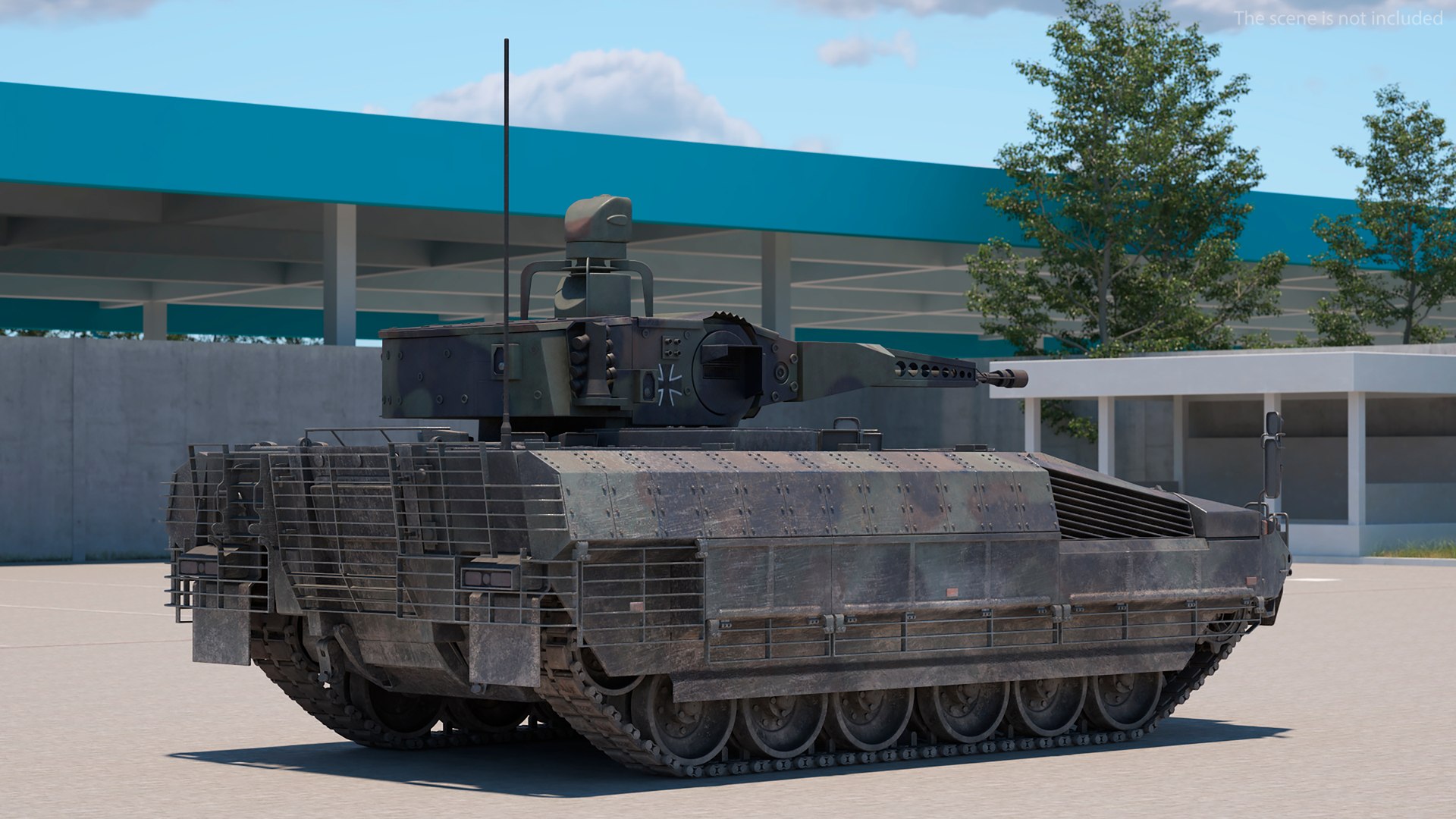 Puma German IFV Military Tank Green Dirty Rigged 3D Model - TurboSquid ...