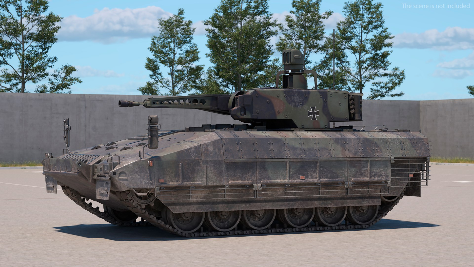 Puma German IFV Military Tank Green Dirty Rigged 3D Model - TurboSquid ...