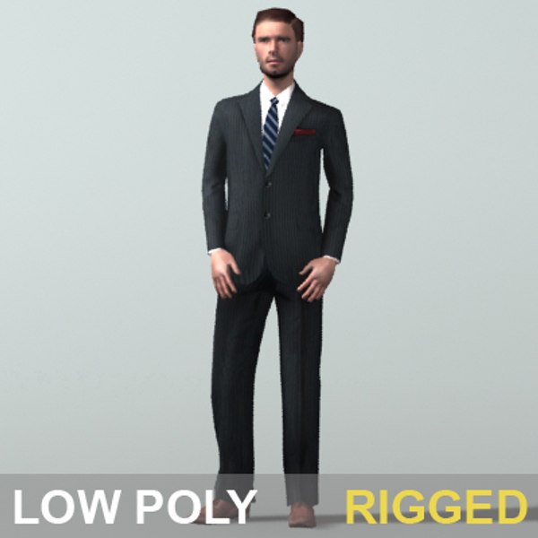business man 3d model