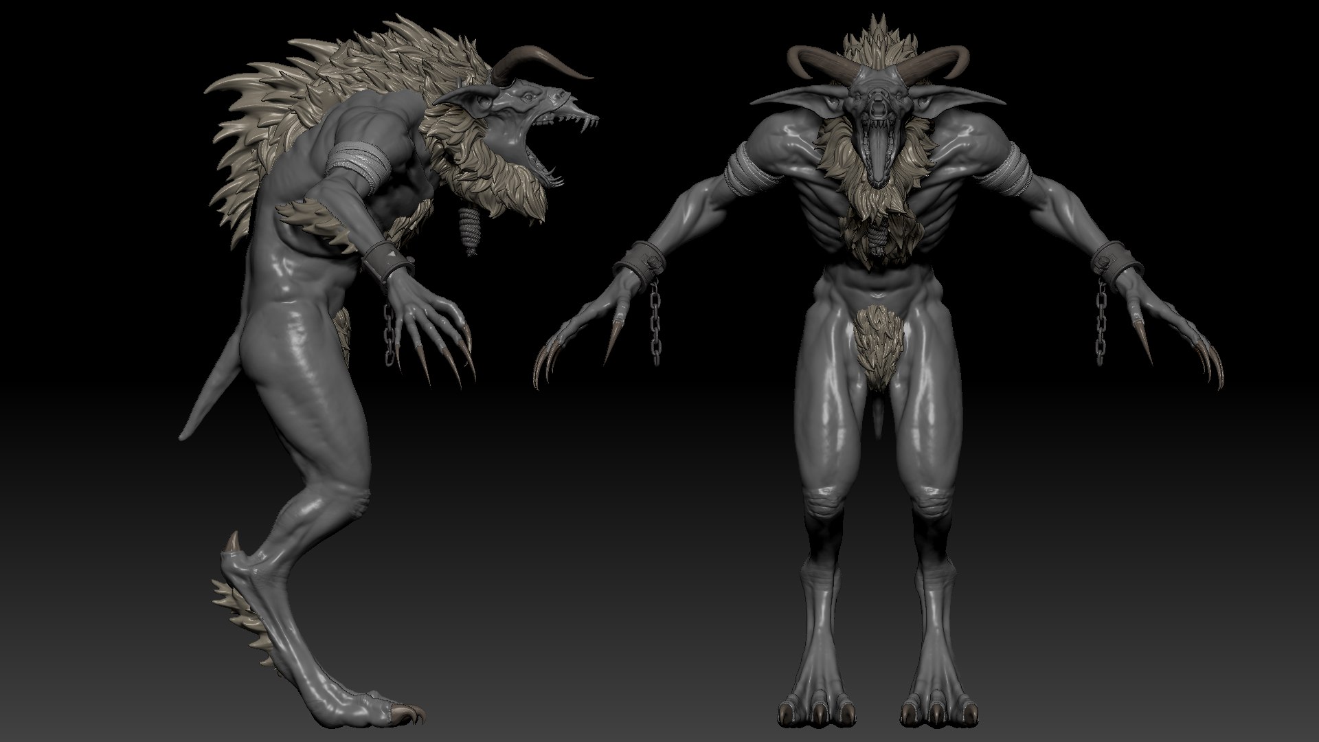 3D Shadowclaw Beast High Quality Sculpt model - TurboSquid 2083251