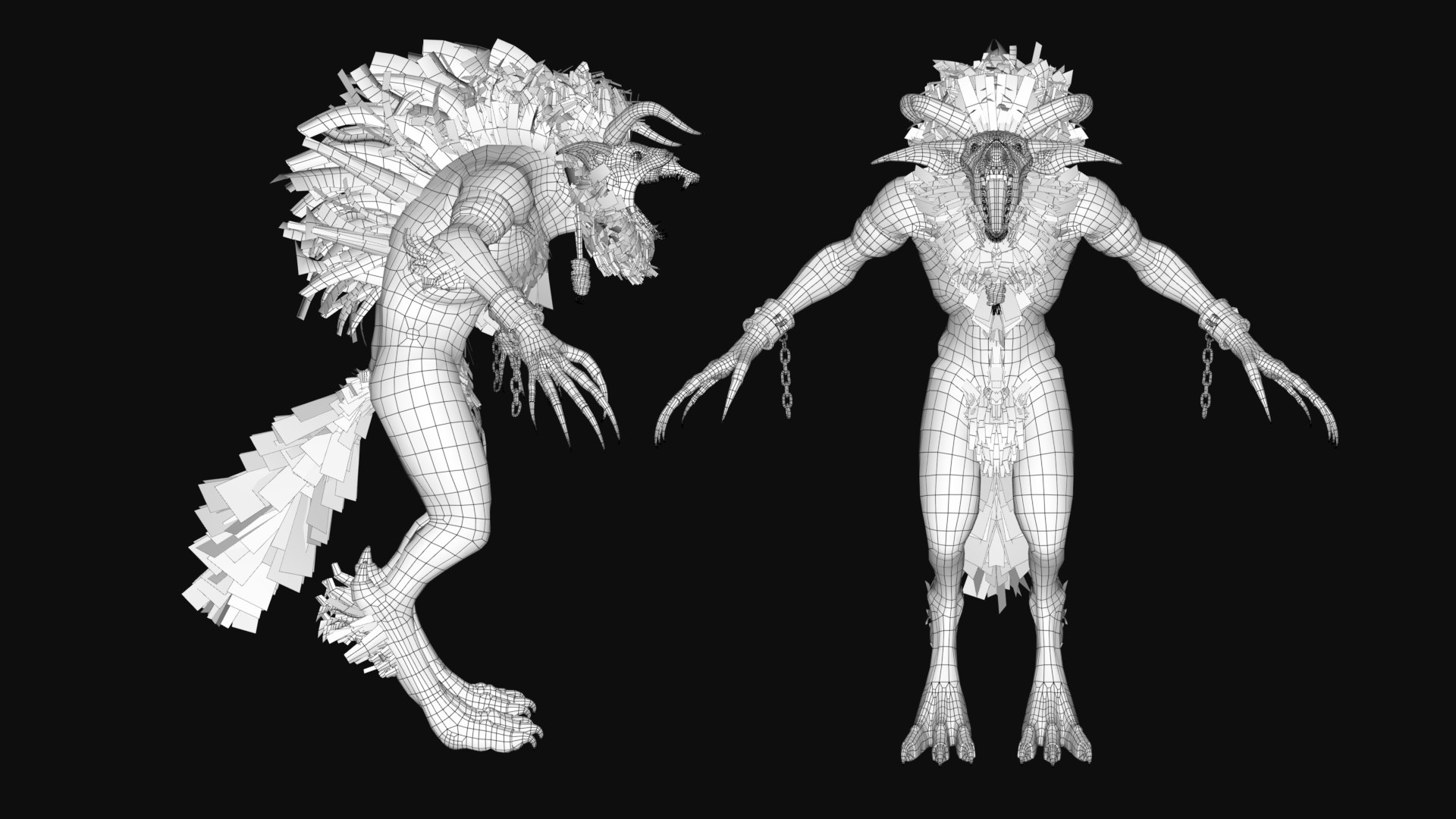 3D Shadowclaw Beast High Quality Sculpt model - TurboSquid 2083251