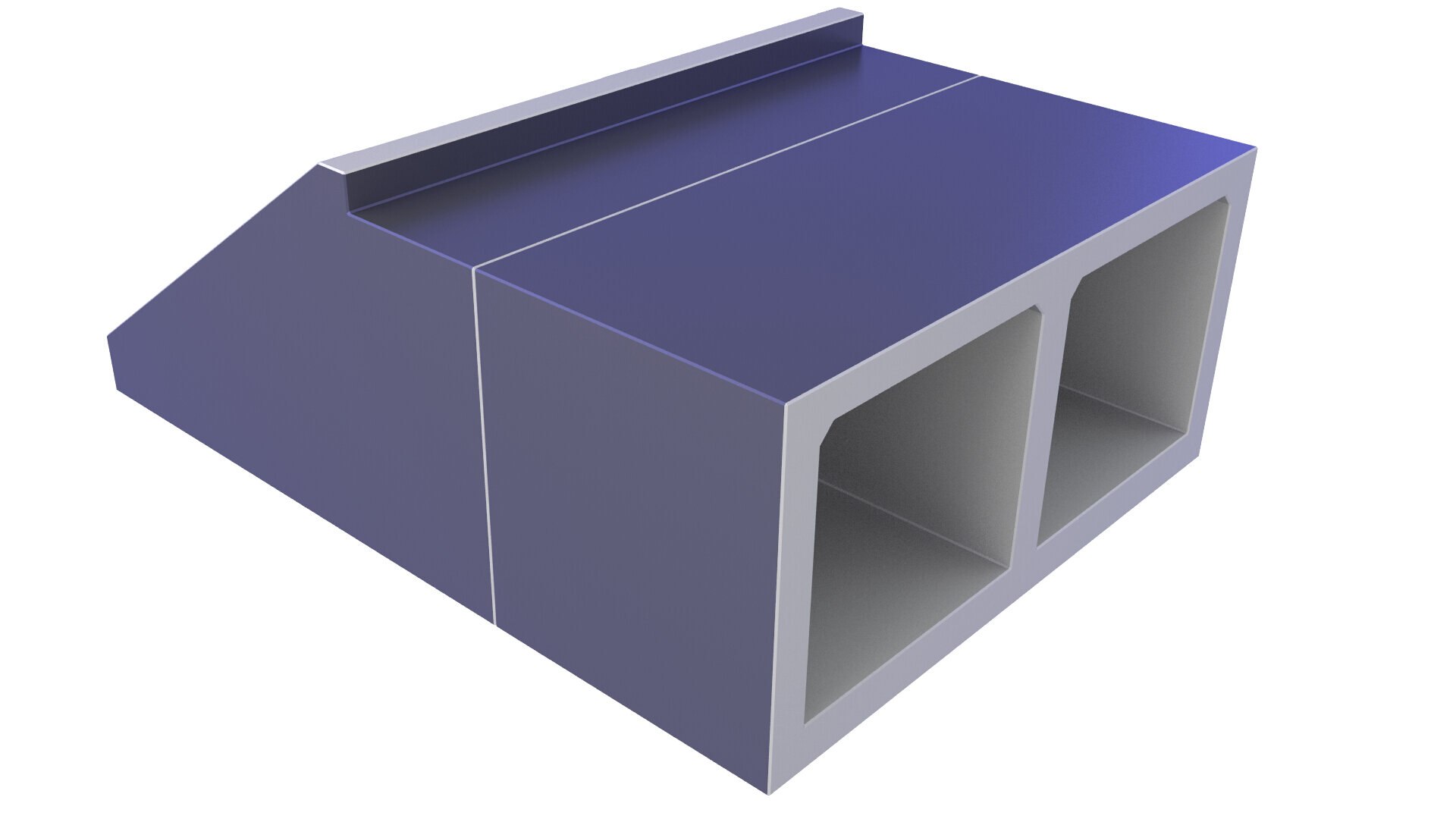 3D Concrete Sewer StormWater Outlet Box Culvert 52 Model - TurboSquid ...