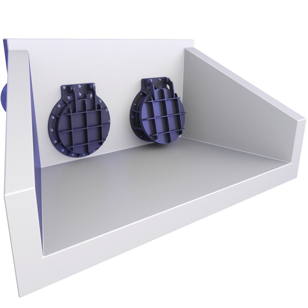 3D Concrete Sewer Outlet Flap Gate 19 - TurboSquid 1979970