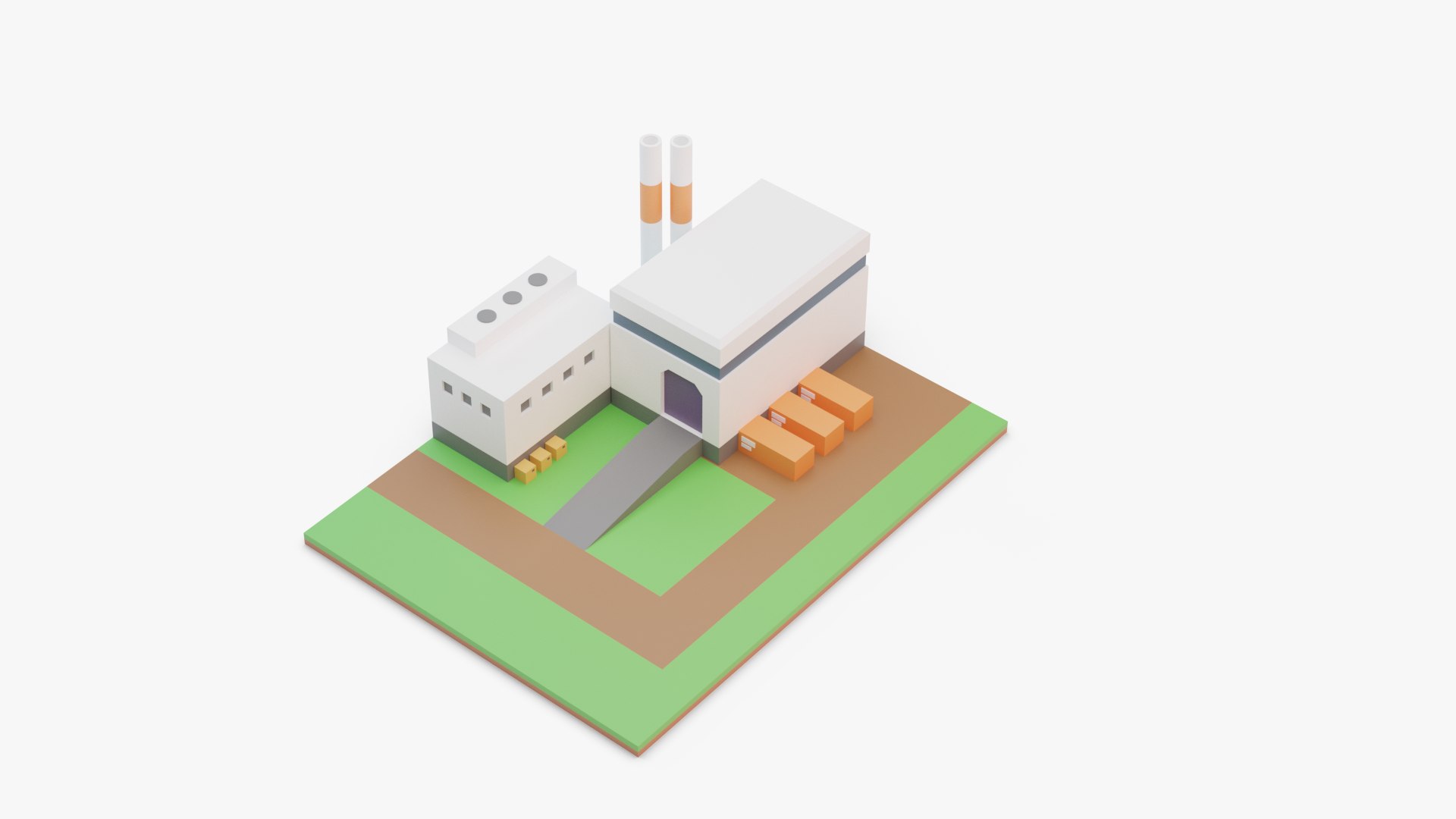 Factory 3D Model - TurboSquid 2070023