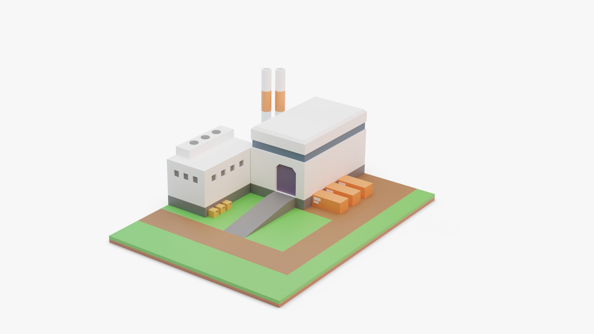 Factory 3D Model - TurboSquid 2070023