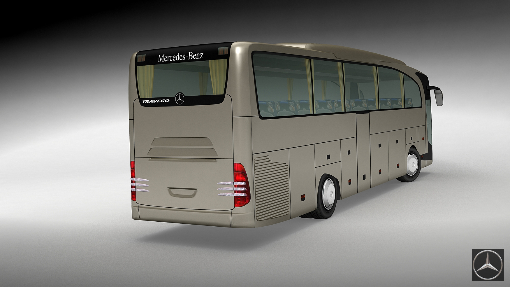 3d model mercedes benz travego