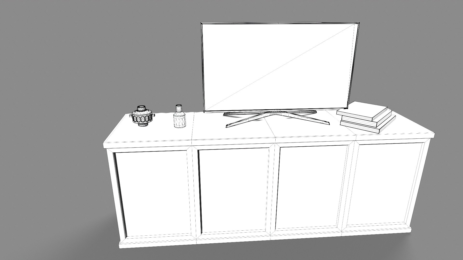 3D TV table - TurboSquid 2150018