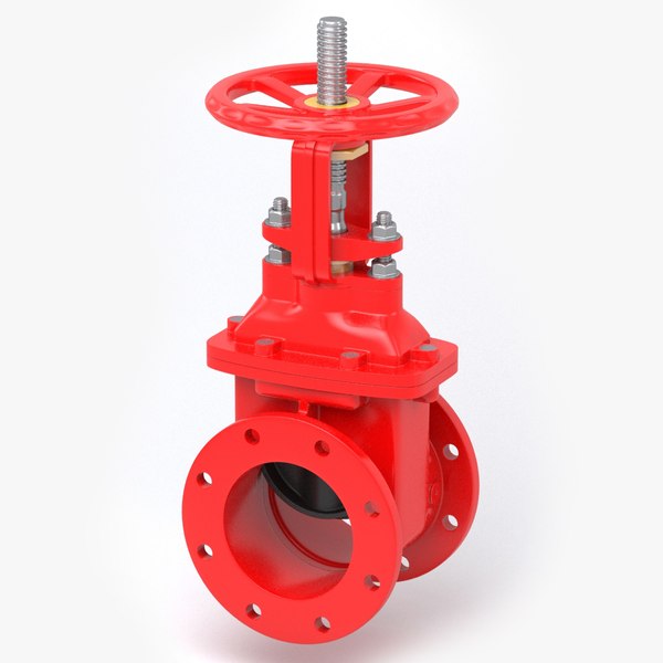 Gate Valve Red 3D 모델 - TurboSquid 2069160