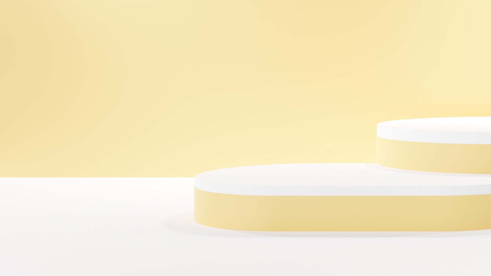 Free 3D Studio Mockup Yellow Abstract Podium Stage For Product ...