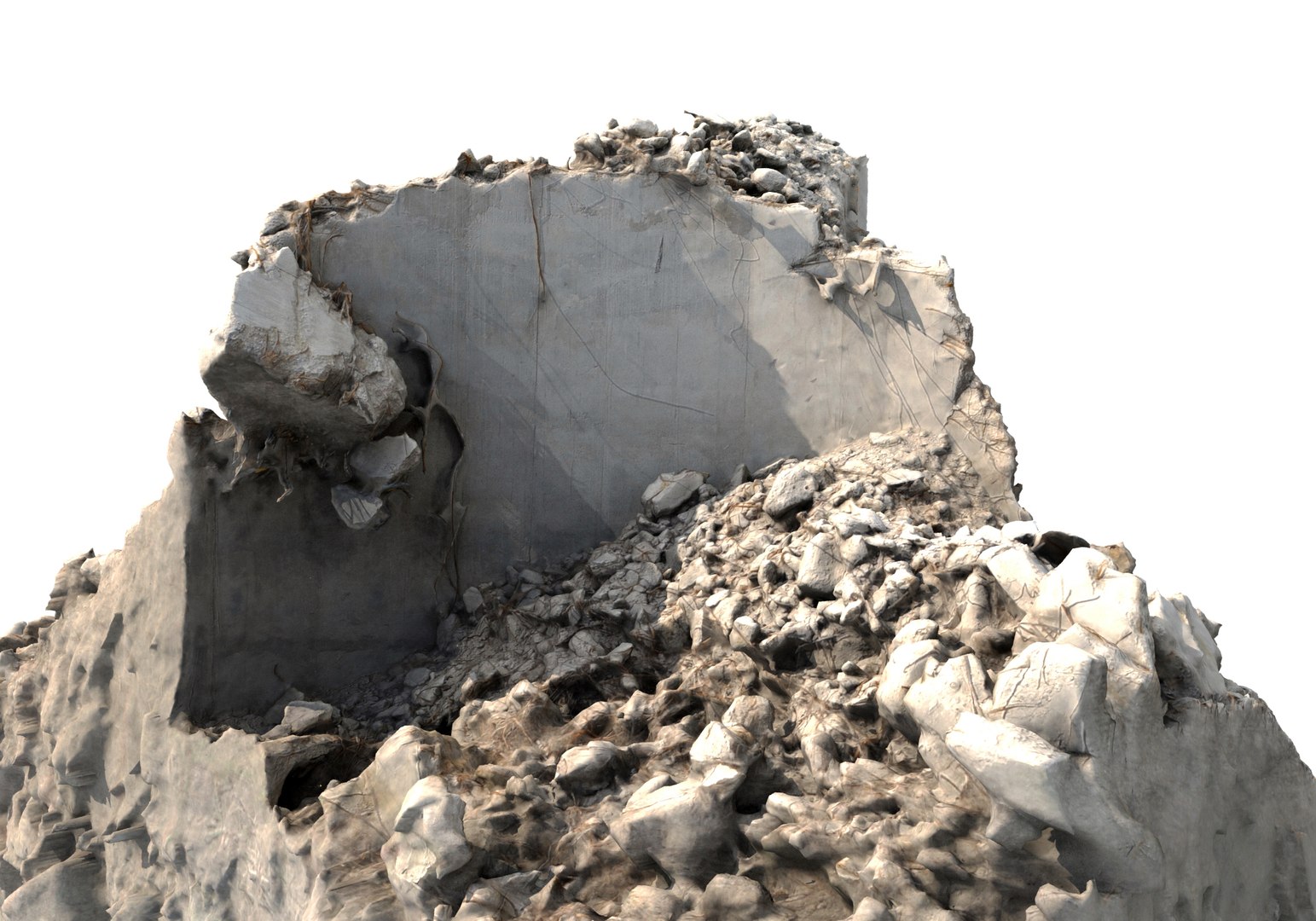 Concrete Rubble1 3D Model - TurboSquid 1722768