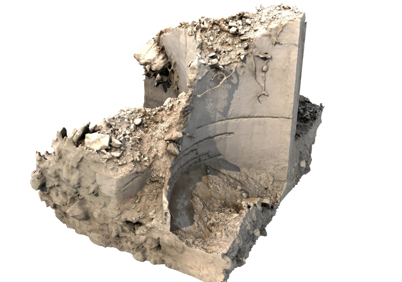 Concrete Rubble1 3D Model - TurboSquid 1722768