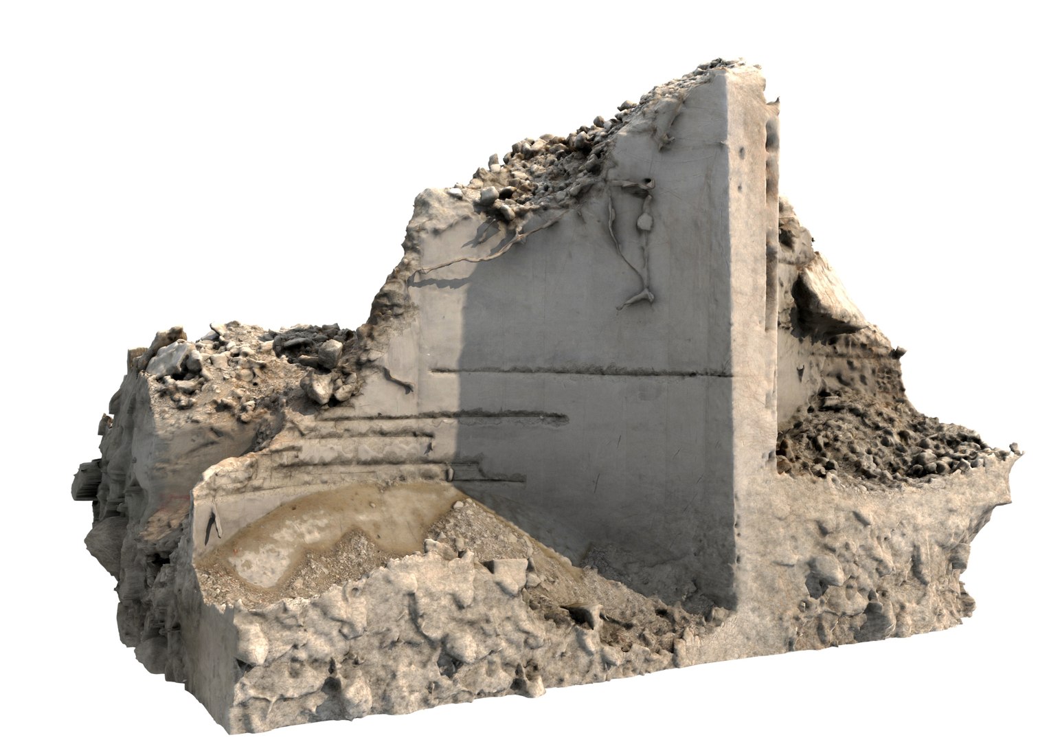Concrete Rubble1 3D Model - TurboSquid 1722768