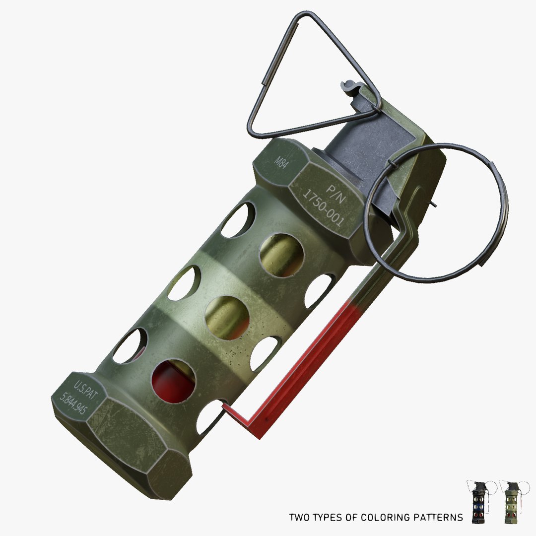 M84 Stun Grenade 3D Model - TurboSquid 2245164