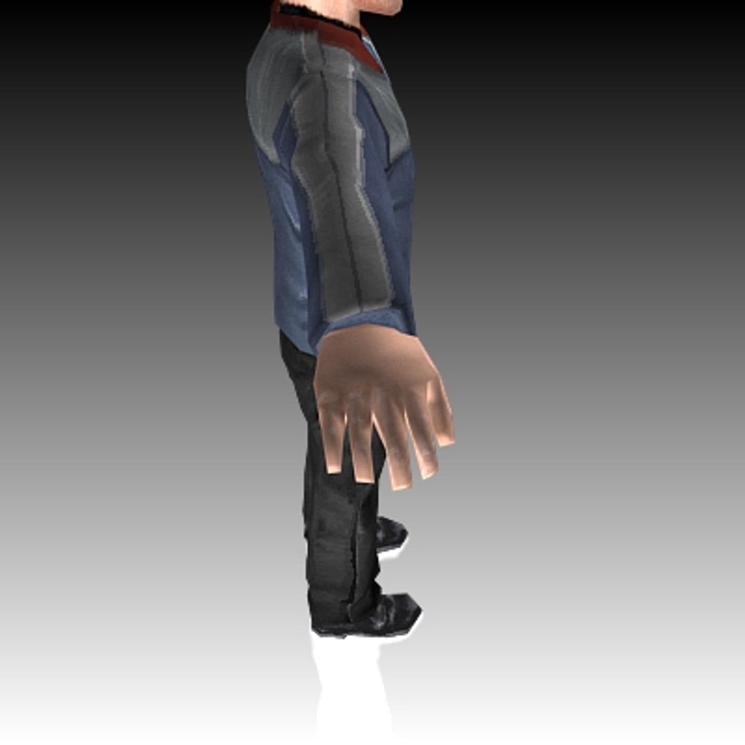 3d male station guard