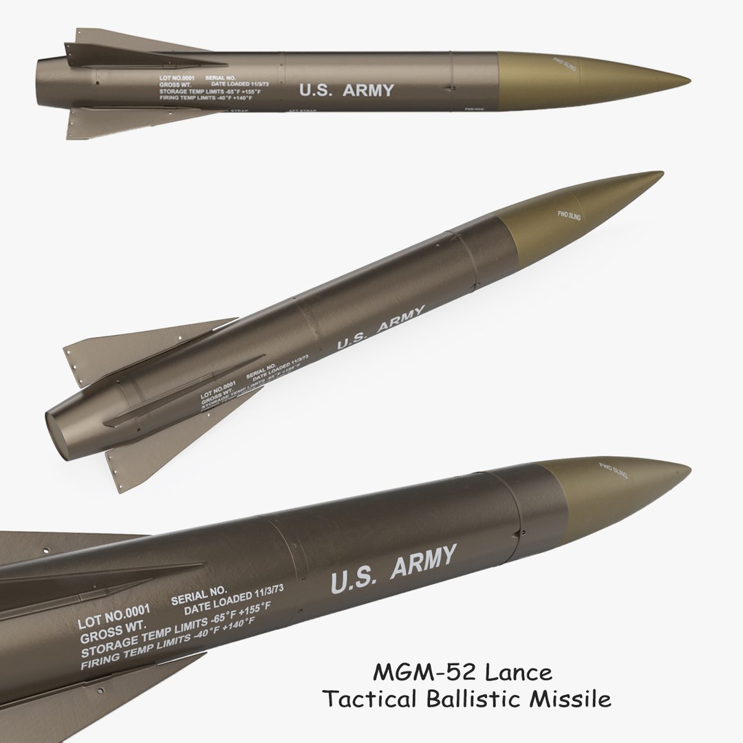 MGM-52 Lance Tactical Ballistic Missile 3D - TurboSquid 2175680
