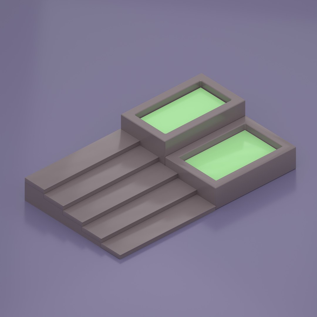 Stairs Cartoon 3D Model - TurboSquid 2194997