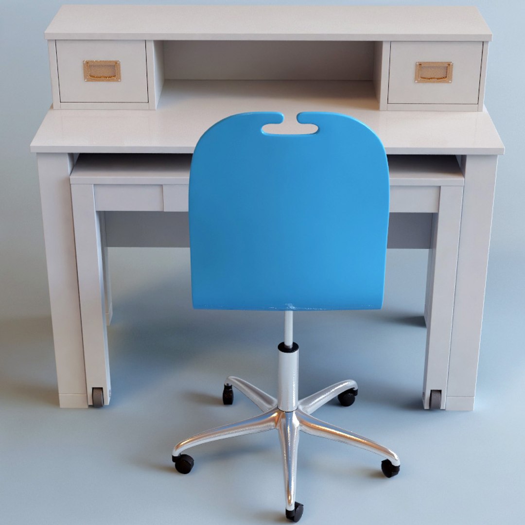 Study Desk Chair 3d Model