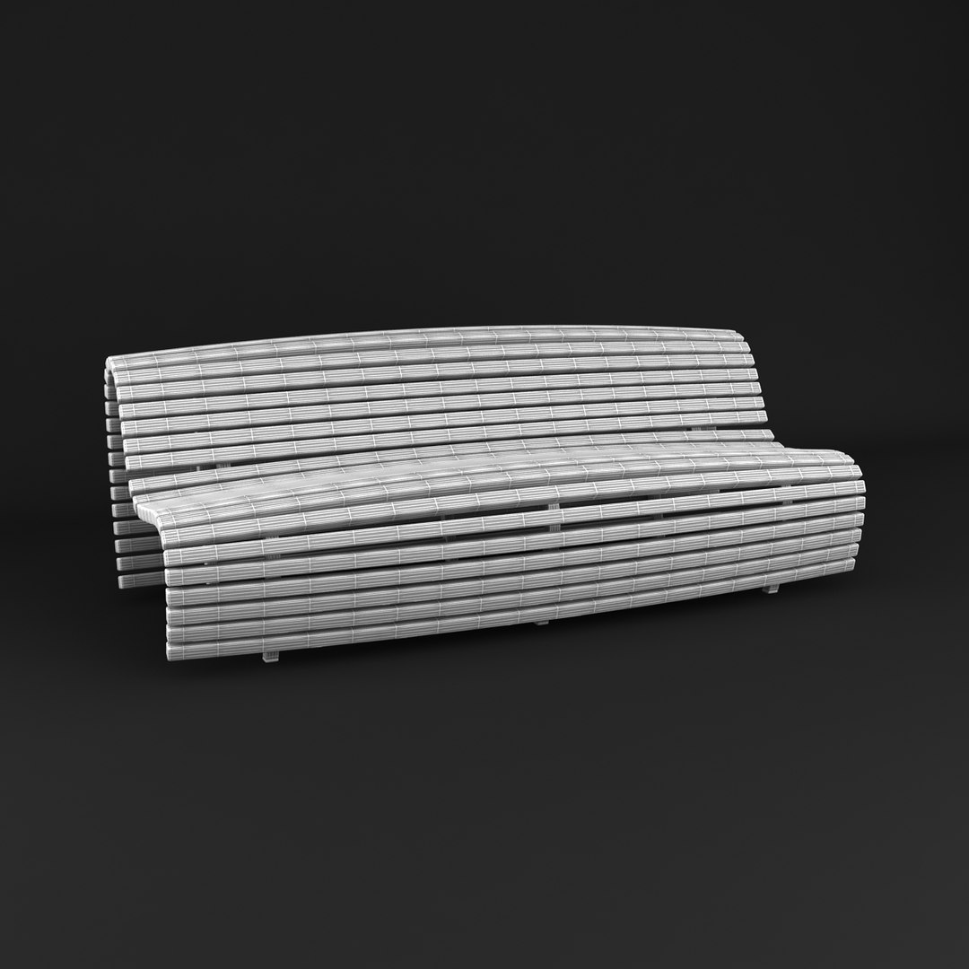 3d Bench Chair Model