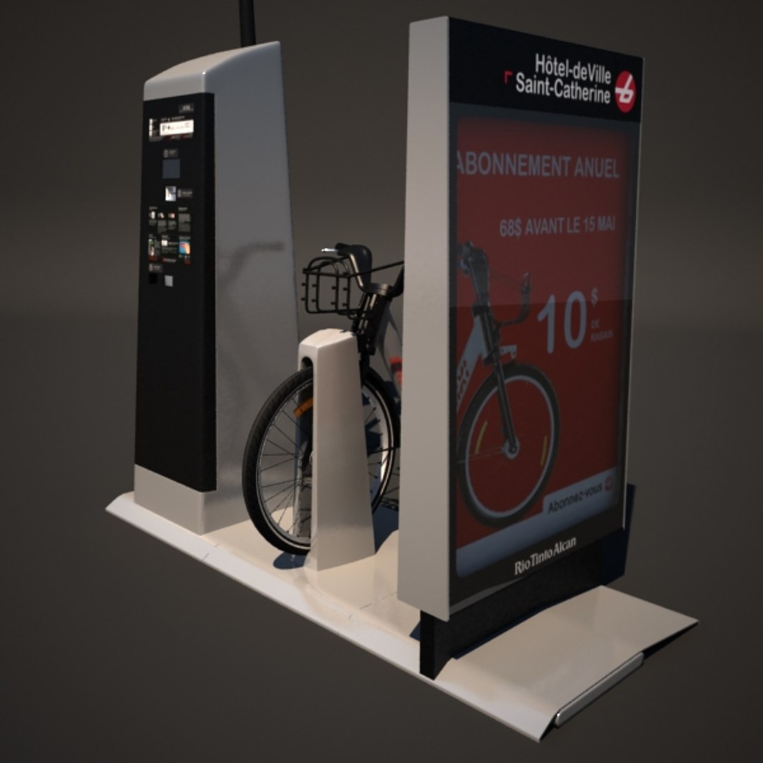 3d Model Bixi Bike