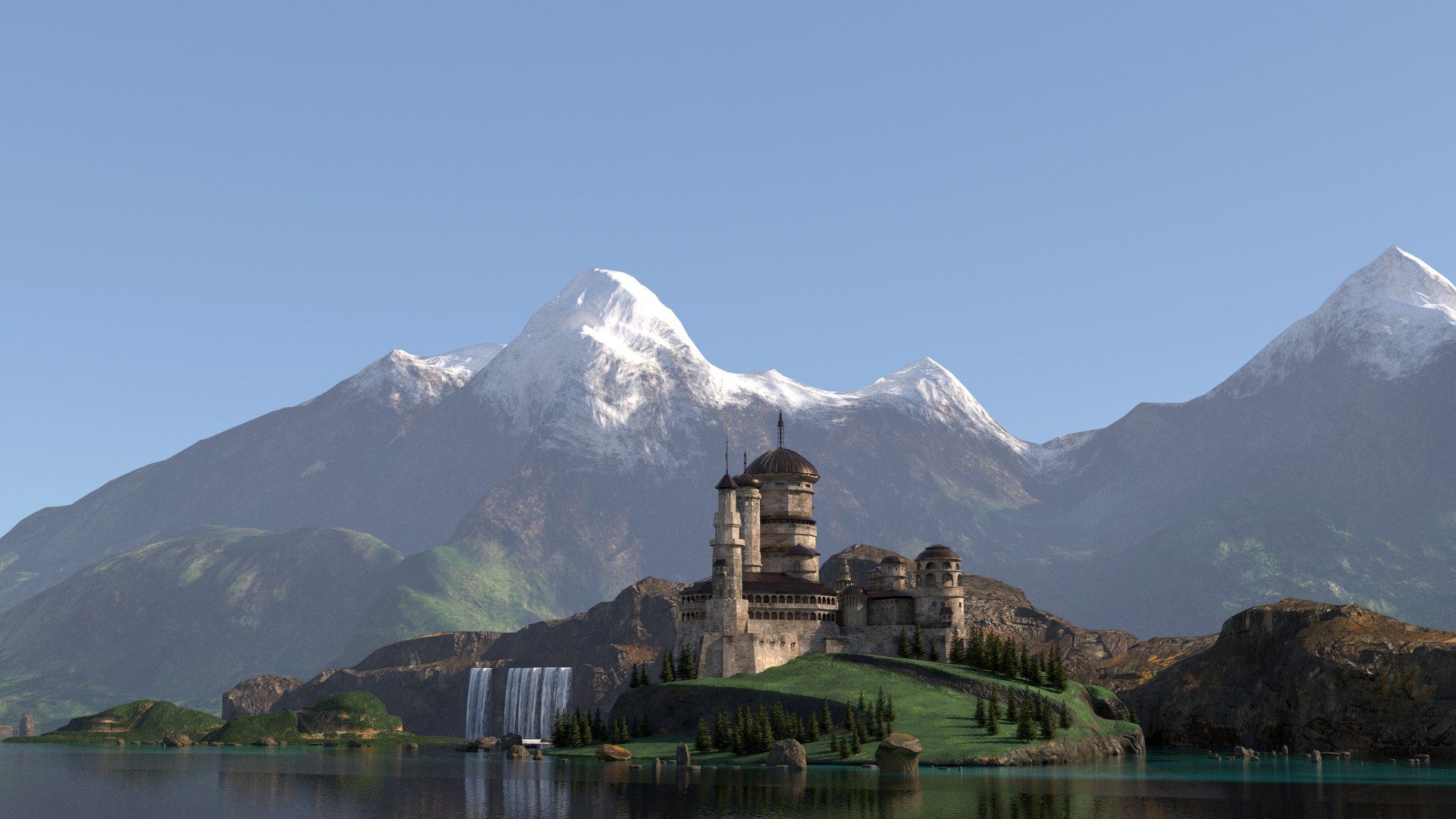 Medieval Fantasy Citadel Model - TurboSquid 1403447