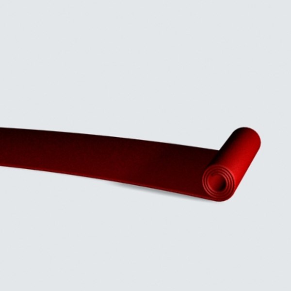 red carpet animation 3d model