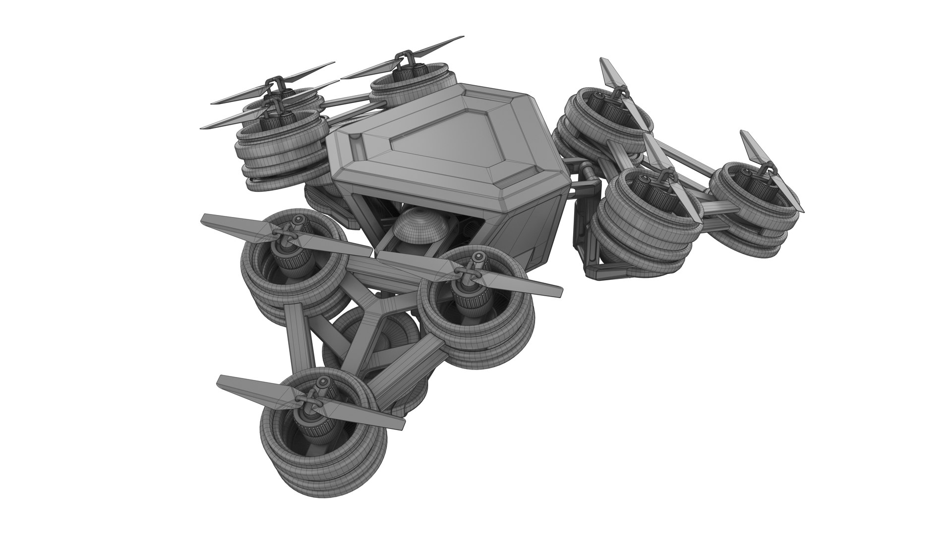 3D Futuristic Mech Drone model - TurboSquid 2171778
