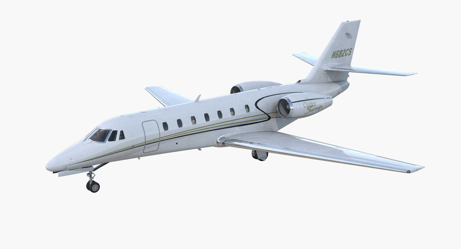 3D Model Business Jet Cessna 680 - TurboSquid 1173982