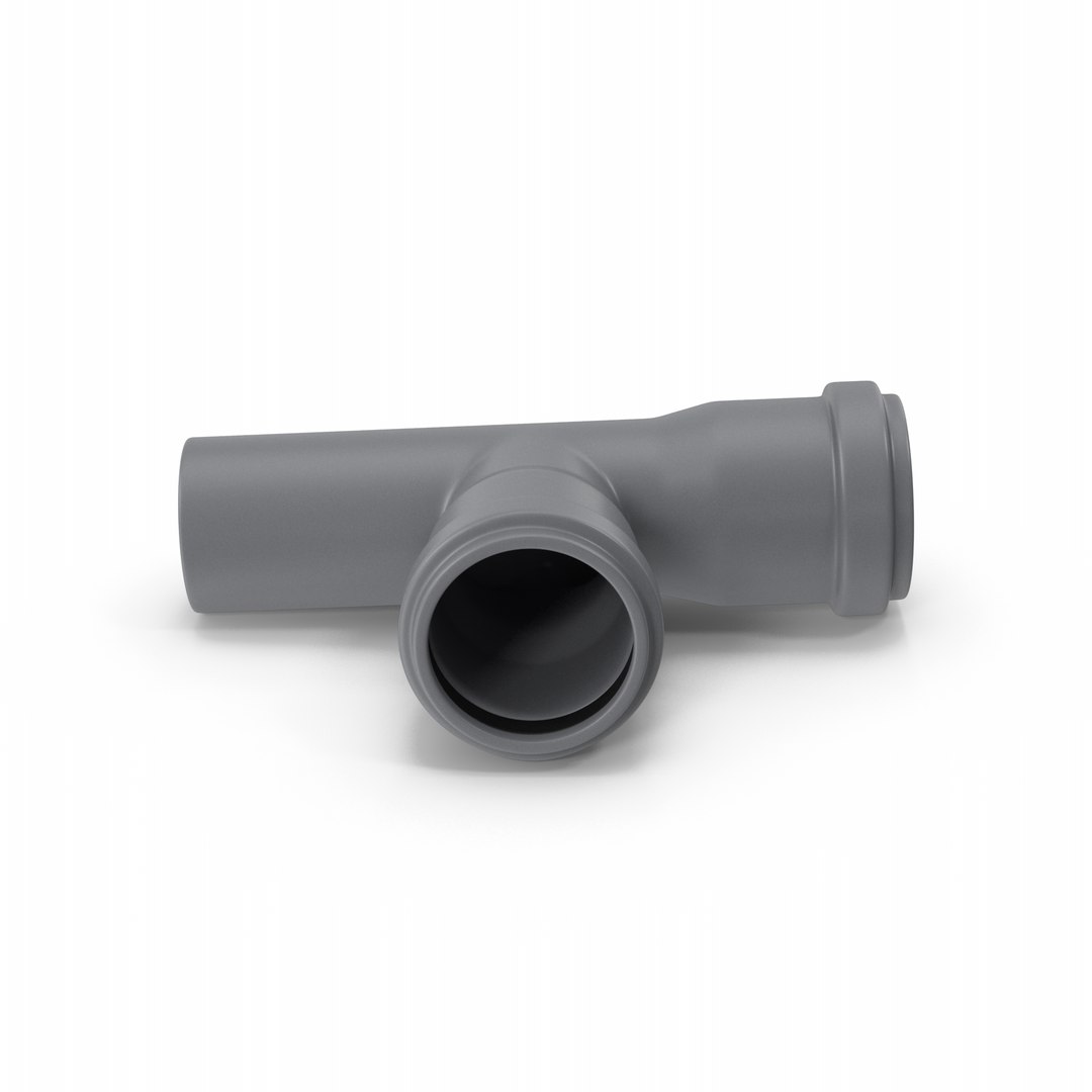 PVC Tee Pipe 3D - TurboSquid 1940484