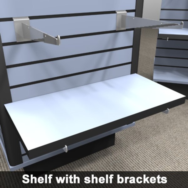 3d slatwall floor display store interior