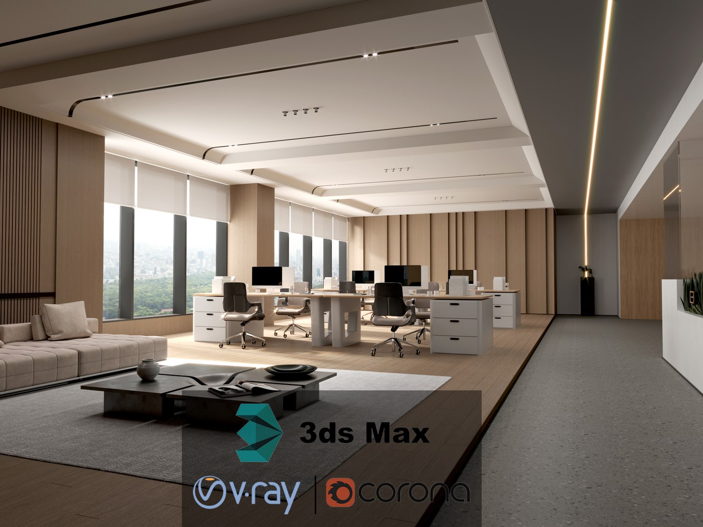 modelo 3d Office interior - TurboSquid 2039797