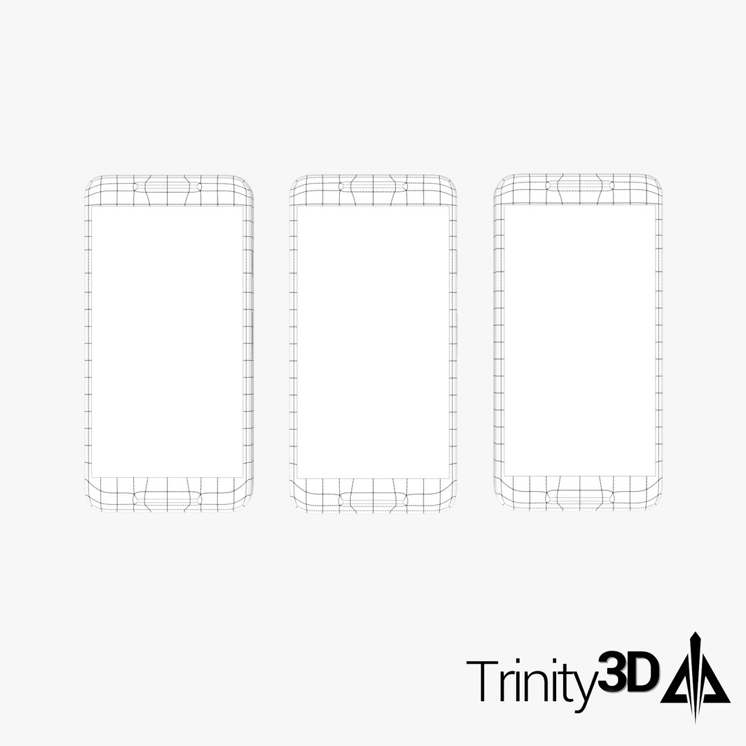 Set android phones model - TurboSquid 1595666