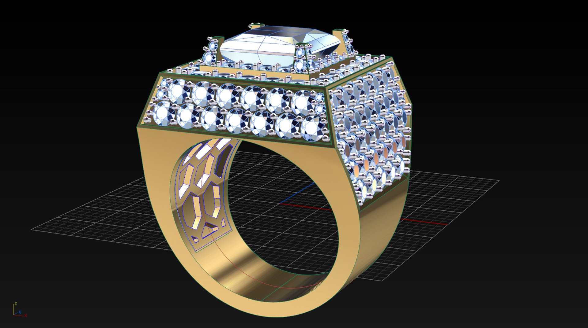 Stl Gold Ring 3D Model - TurboSquid 1472538