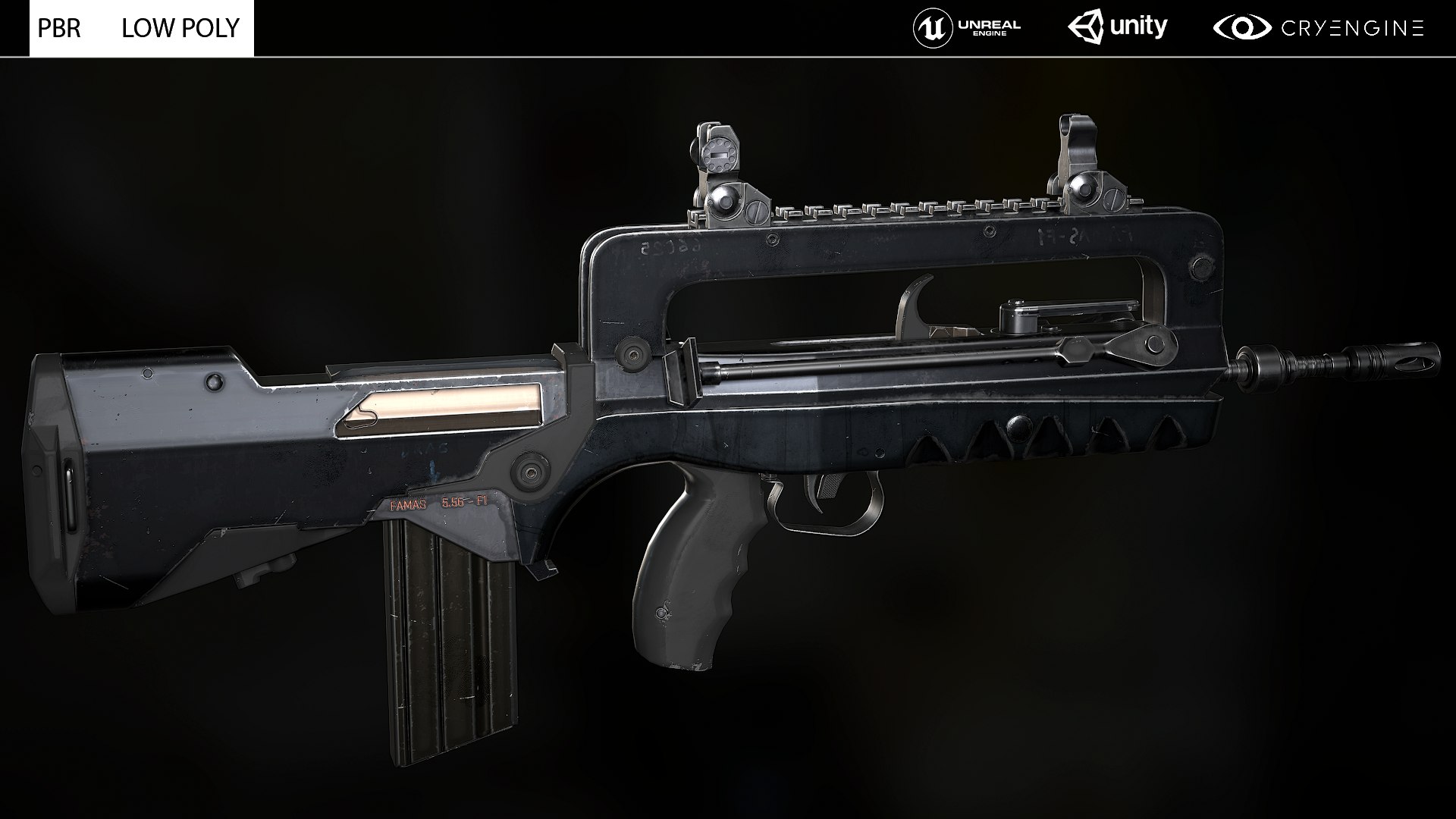 Famas f1 pbr ready model - TurboSquid 1566316