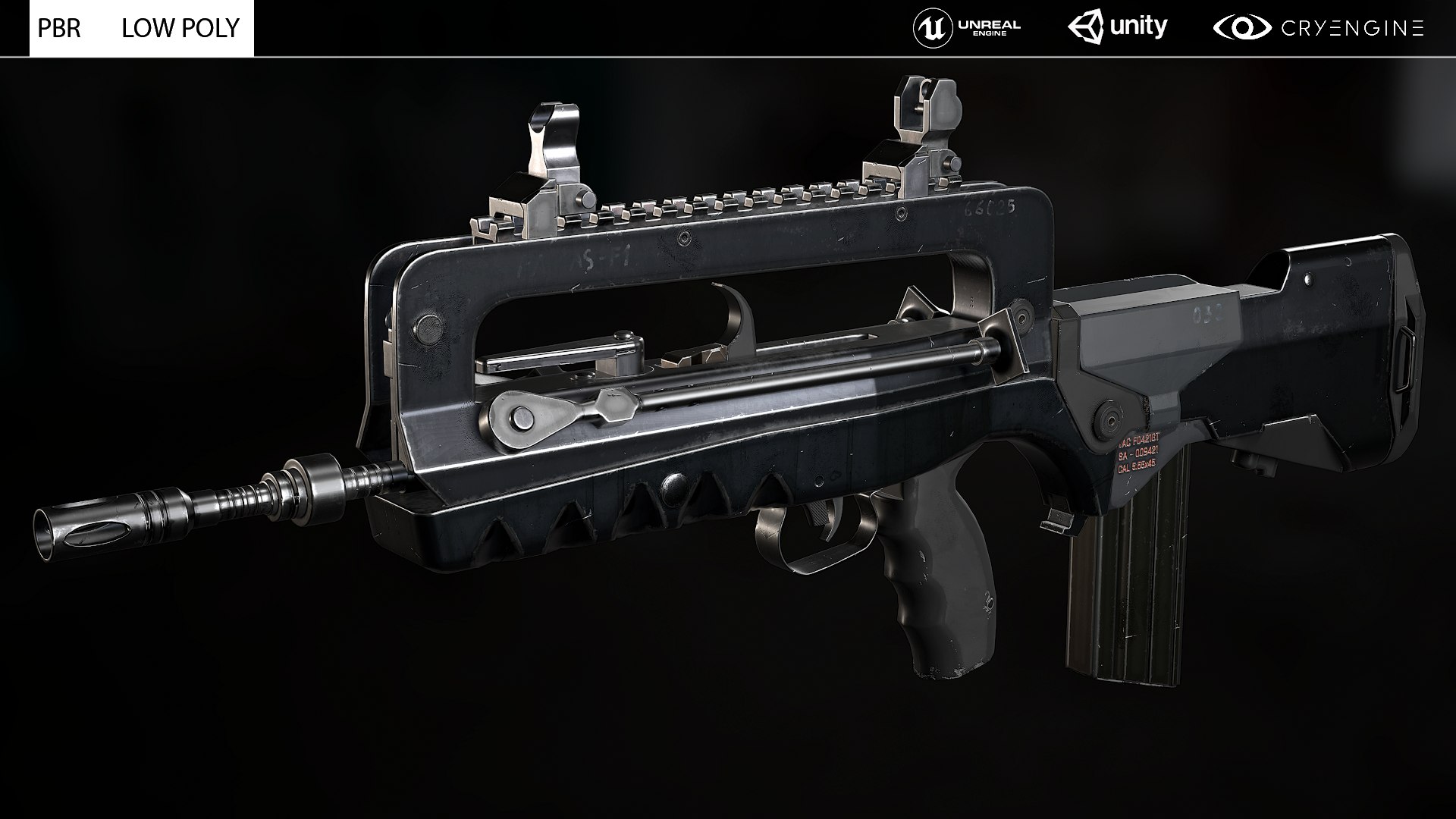 Famas f1 pbr ready model - TurboSquid 1566316