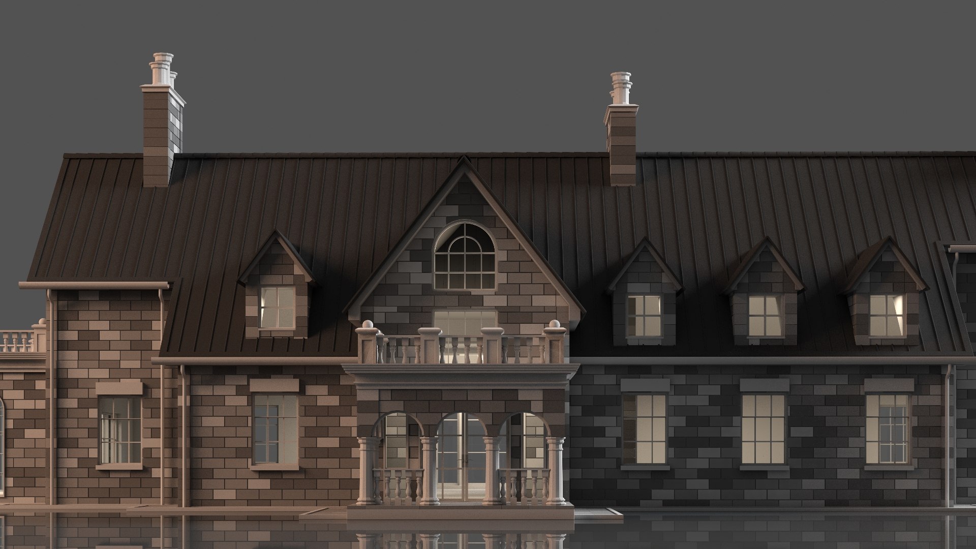 Mansion Building 3D Model - TurboSquid 1646346