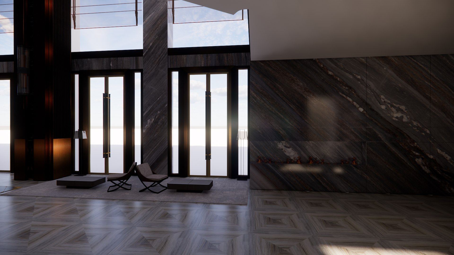 Hotel Lobby Interior-A8 3D Model - TurboSquid 2104483
