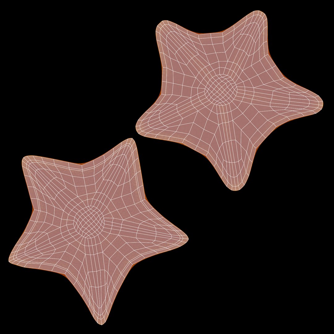 Bat Starfish Red 3D - TurboSquid 1703822