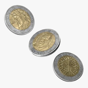 2 Euro Coin 3D Models for Download | TurboSquid