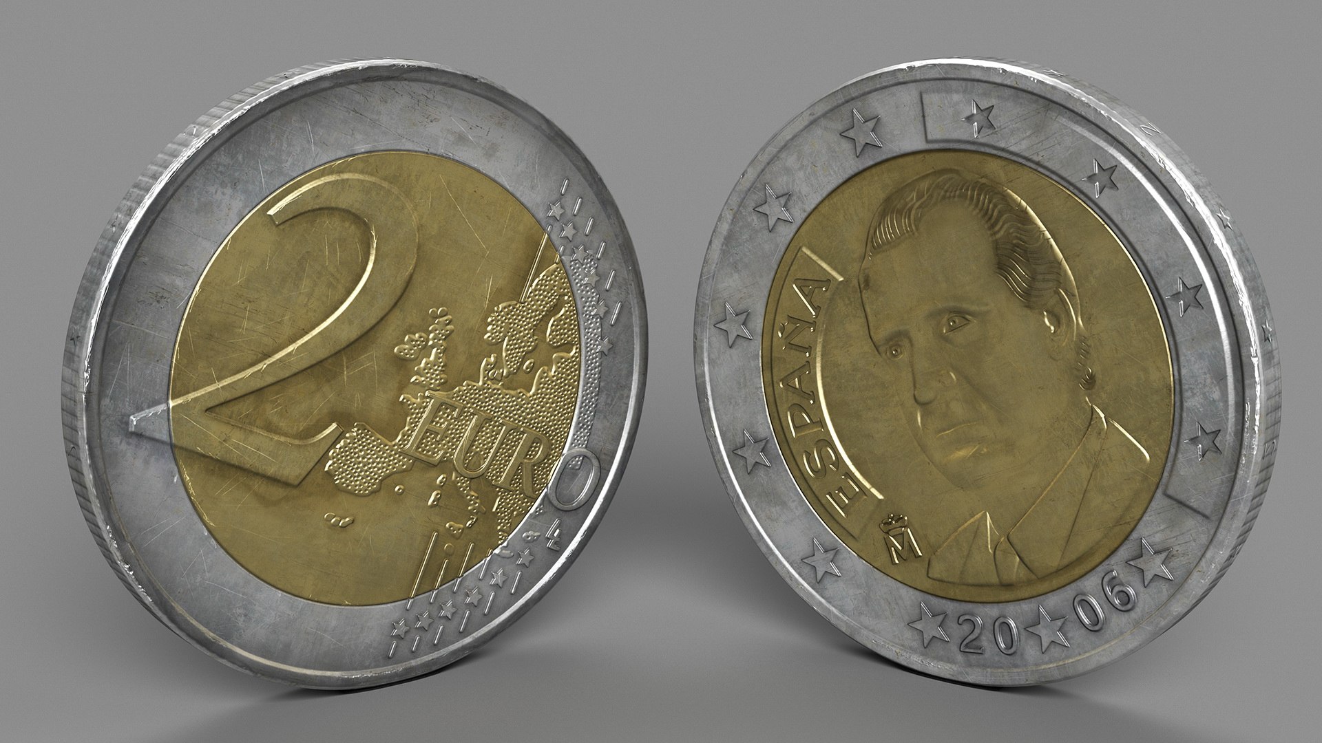2 Euro Coins Collection 3D Model - TurboSquid 2163724